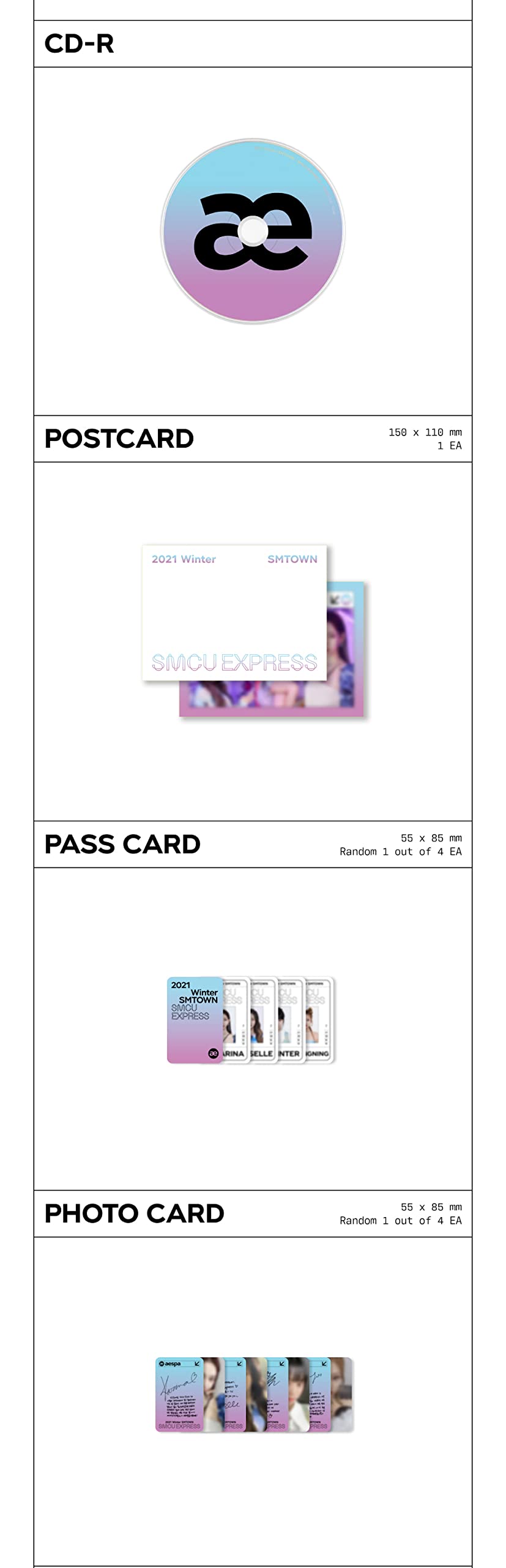 aespa - 2021 Winter SMTOWN SMCU Express CD