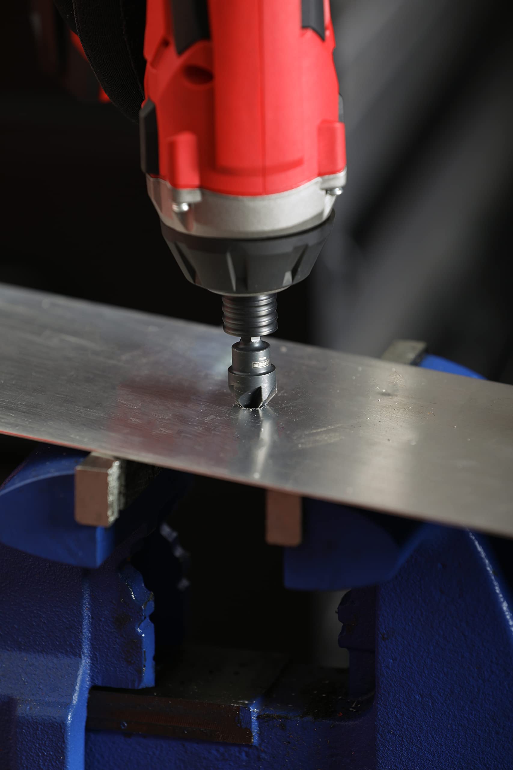ARES 48002 – Internal Rotary Deburring & Chamfer Tool (3-19mm) – 1/4-Inch Shank for Use with Drill or Hex Driver - Clean and Repair Internal Edges of Newly Cut Pipes