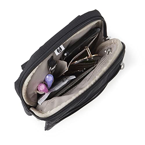 Baggallini womens Rfid Journey Crossbody cross body handbags, Black/Sand, One Size US