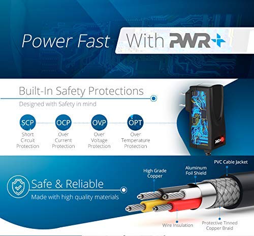 Pwr 3.7V Charger for Fairywill Sonic Electric Toothbrush: FW-508 FW-507 FW-917 SG-508 FW508 FW507 D1 D3 D7 D8 E6 E10 E11 P11 Plus Pro 2001 Kids TB-508 TB-507 Replacement Power Supply
