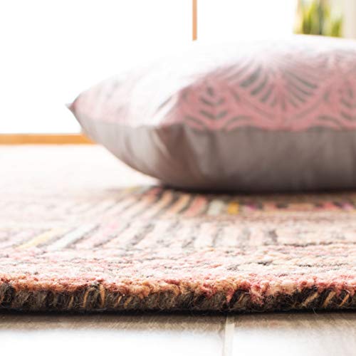 SAFAVIEH Aspen Collection 6' x 9' Pink / Blue APN285U Handmade Boho Wool Area Rug