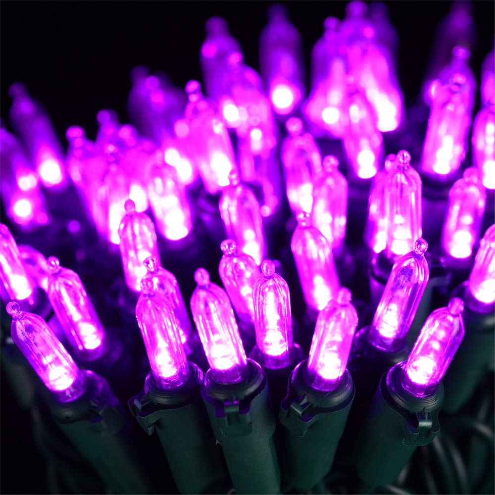 Battery Opeated String Lights - HAYATA 24ft 100 LED Battery String Lights - Battery Powered Lighting Decor for Halloween Decorations