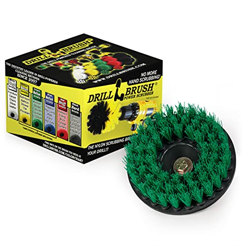 Construction Tools - Medium Scrub Brush - Threaded - 5/16 x 24 - fits Electric - Cordless - Air Pneumatic - Variable Speed - Dual Action - Orbital - Rotary - Buffer - Polisher â Machine