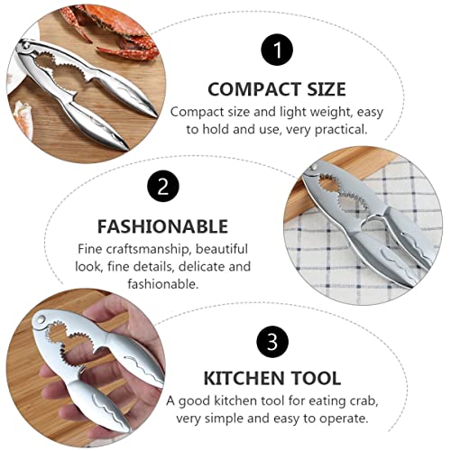BESTonZON Pecan Cookies Nutcracker Tool of 2 Crab Leg Crackers metal walnut opener chestnut opener nut funnel Tools Lobster Crackers Pecan Cookies Nutcracker Tool