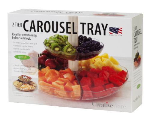 CreativeWare 2-Tier Carousel Tray