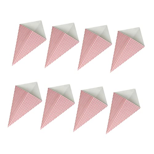 BESTOYARD 50pcs Popcorn Boxes Food Containers Snack Container Dessert Trays Popcorn Cone Boxes Open- Popcorn Box Food Cones Bag Popcorn Treat Box Paper Popcorn Boxes Party Popcorn Boxes Cup