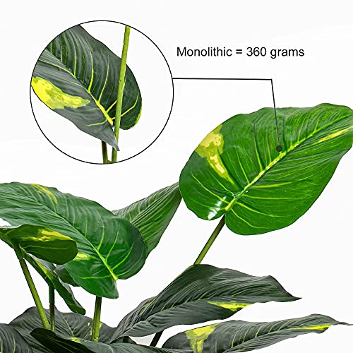 Artificial Trees for Outdoors, 30'' Artificial Green Plants Fake Tree UV Resistant Faux Plants for Indoor Outdoor Home Office Garden Decor(No Vase