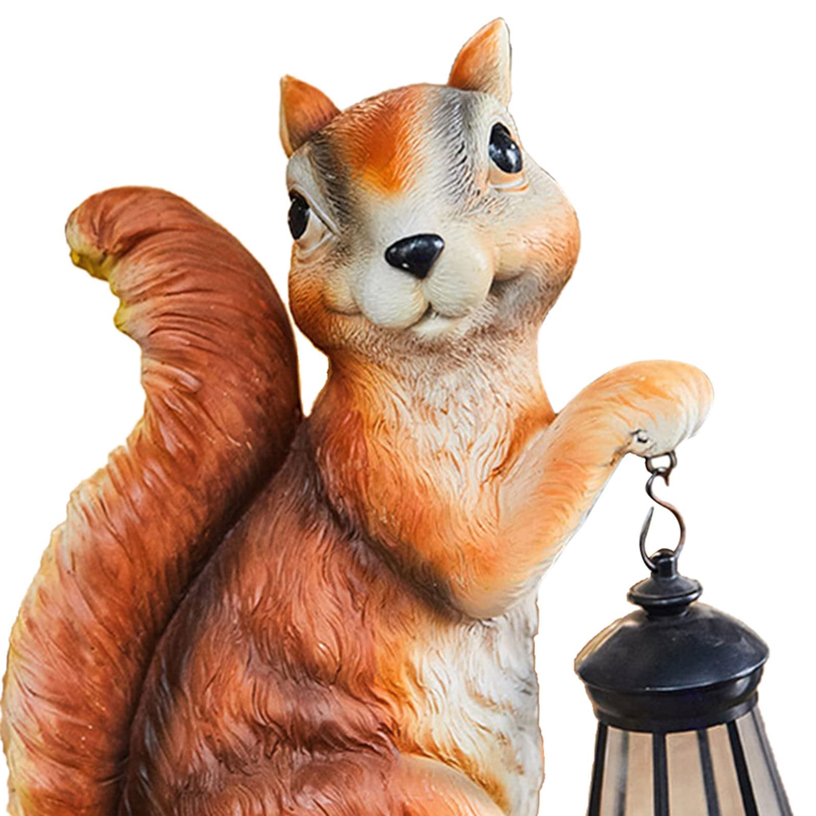 Backbayia Home Garden Statue Decoration with Solar LED Lights Outdoor Fall Decorations for Patio Yard Lawn Porch Ornament Gift (G,Options)