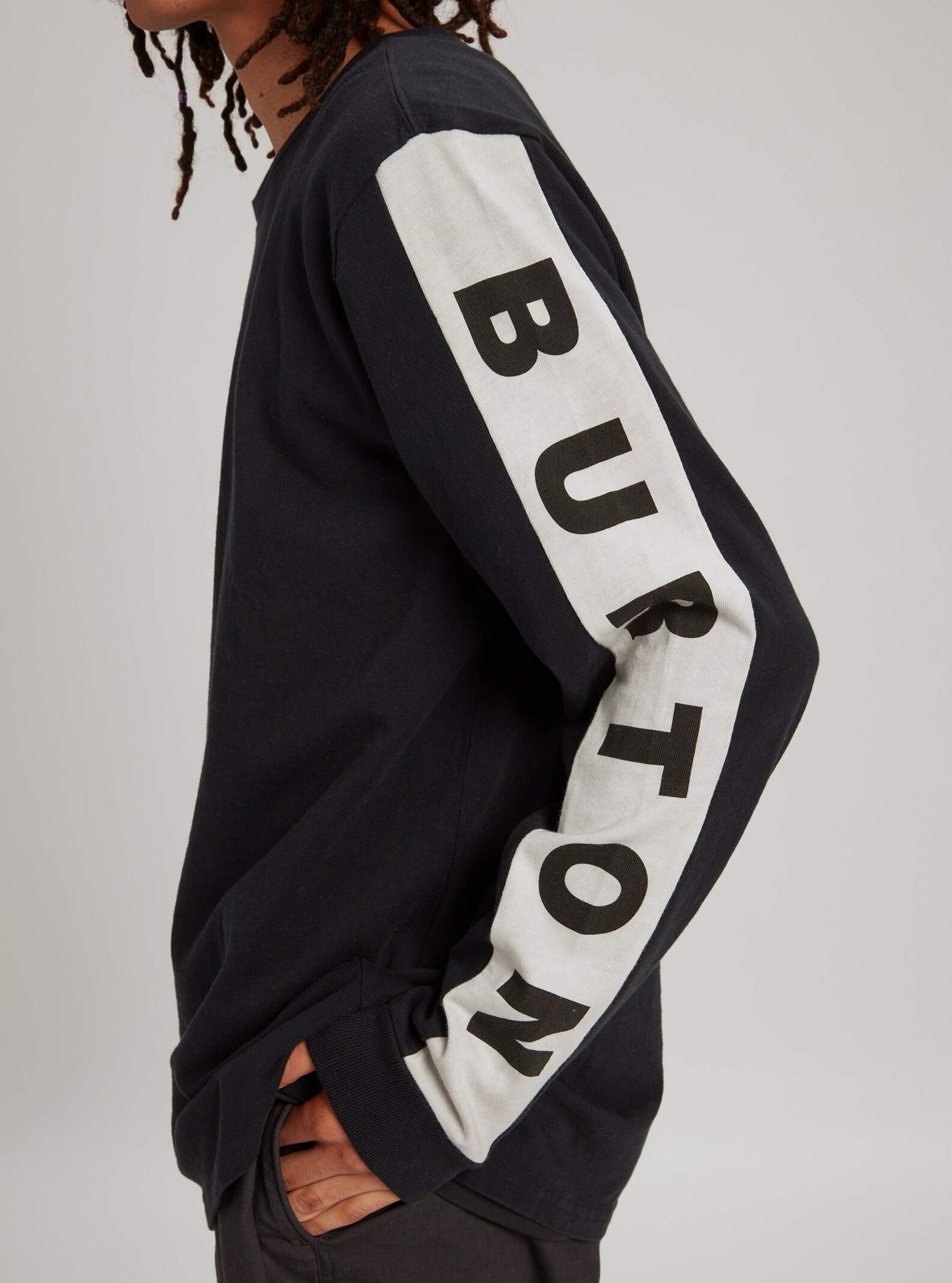 Burton Mens Lowball Long Sleeve, True Black, X-Large