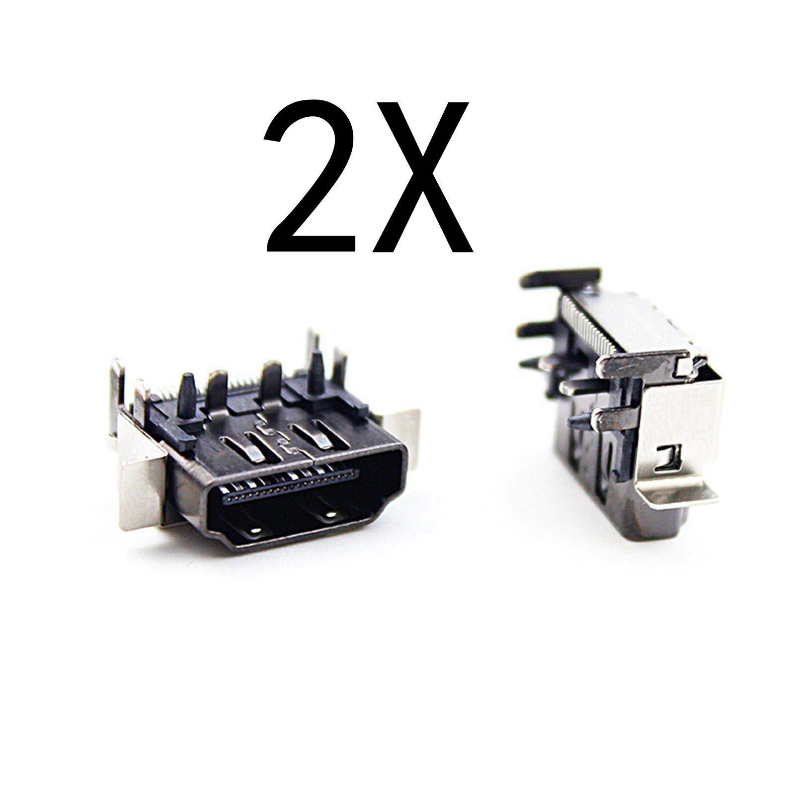 2X HDMI Port 2.1 Socket Jack Plug Connector Replacement for Microsoft Xbox One X Console