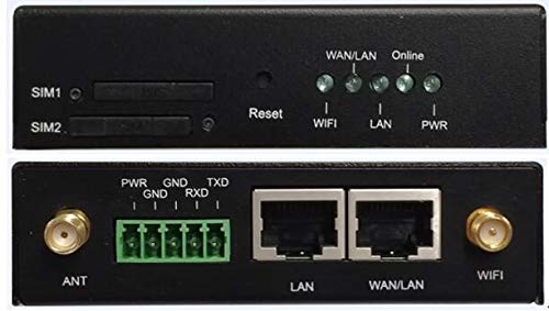 4G VPN Router, Industrial 4G LTE WiFi Router 3G/4G Yeacomm YF325 Wireless Modem Router Unlocked with Dual Sim Card Slot, External Antenna Cellular Modem in North/South America, NOT for Verizon