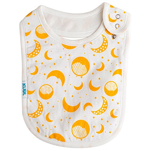 KUDL Baby Bibs Extra LARGE Toddler, Burp Cloth, Absorbent Feeding Reflux Drool Teething, Side Snap Button Unisex 4-Pack Gift Set for Boys and Girls