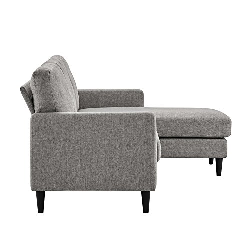 Dorel Living Kaci Sectional Upholster, Gray