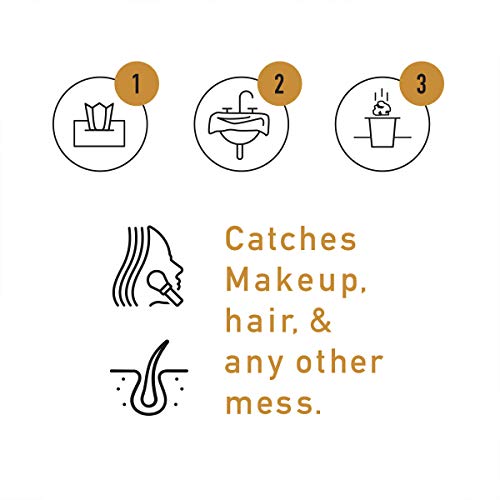 AtHomeBarber Disposable Plastic Sink Covers for Easy Clean Up When Cutting Hair Over the Bathroom Sink