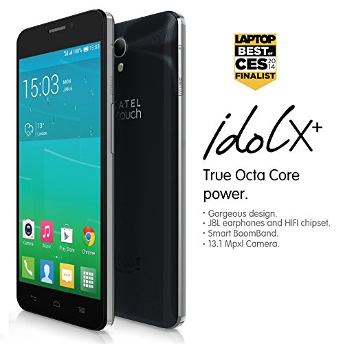Alcatel OneTouch Idol X+ Unlocked Phone - Retail Packaging - Bluish Black