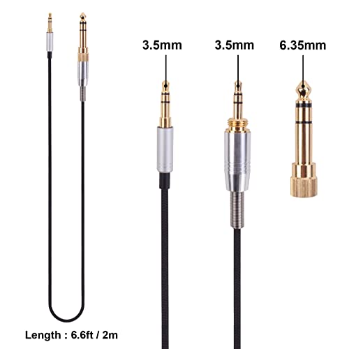 Asobilor Custom One Pro Replacement Cable Cord for Beyerdynamic Custom One Pro/Pro Plus Headphones with 6.35mm Adapter(6.6Ft / 2m)