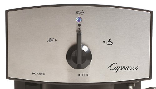 Capresso 117.05 Stainless Steel Pump Espresso and Cappuccino Machine EC50, Black/Stainless