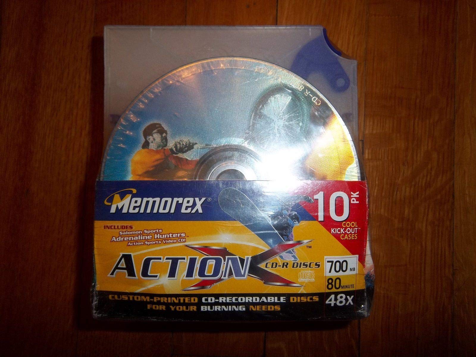 Memorex Action X CD-R Discs 10 Pack Motocross X Games Salomon Sports Adrenaline Hunters CD Included