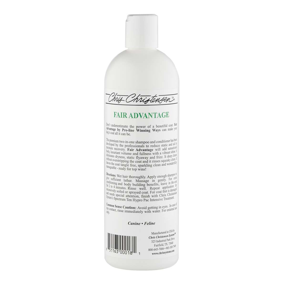 Chris Christensen - Pro-line Fair Advantage. Shampoo - 16 Oz.
