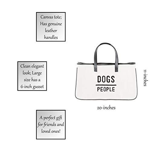 Santa Barbara Design Studio Face to Face Canvas Tote, Large, Dogs/People