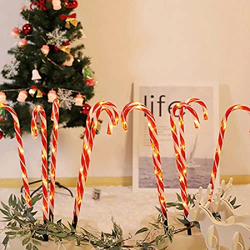 Christmas Candy Cane Lights,Solar Lamp Garden Light, Christmas Decor Lawn Candy Cane Lights, Solar Powered Garden Lights, Home Led for Outdoor Garden Lighting