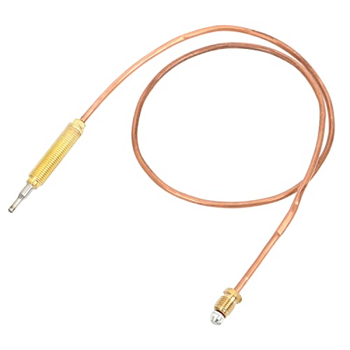 ATKKE Low Pressure LPG Propane Gas Fireplace Fire Pit Flame Failure Safety Control Valve Kit, Low Pressure Propane Valve Replacement Part with Thermocouple Knob, 3/8ββ Flare Inlet&Outlet