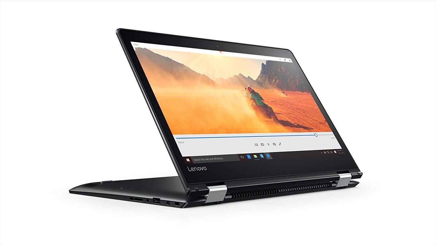 Lenovo Flex 4 14 2-in-1 Laptop, Core i5-7200, 2.5 GHz, 256 GB SSD, AMD Radeon R5 M430 2GB, Windows 10 Home 64-bit, Black (Renewed)