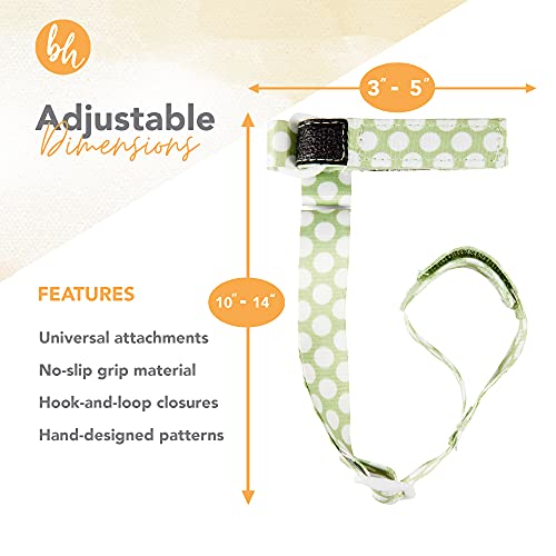 BooginHead SippiGrip Sippy Cup Strap & Baby Bottle Holder 3-Pack, Pink, Green, and Purple