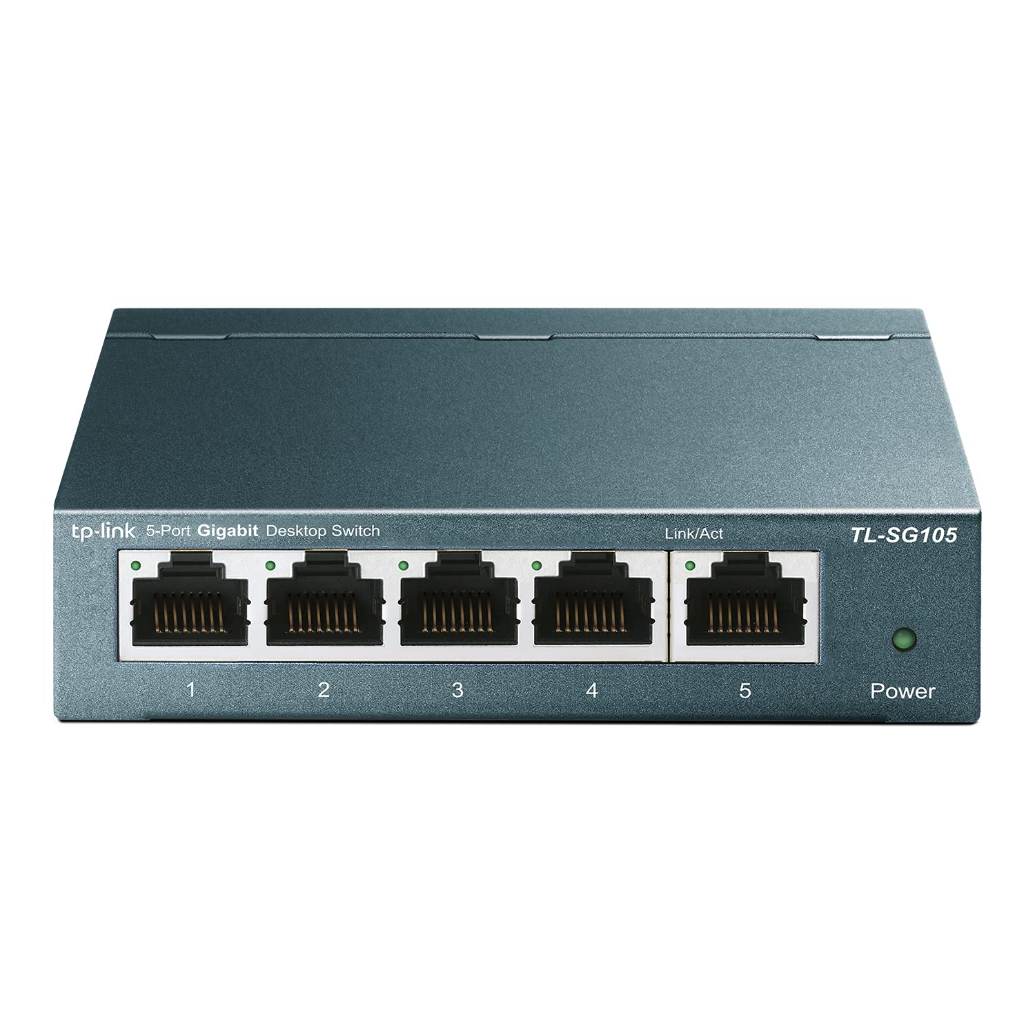 TP-Link 5 Port Gigabit Ethernet Switch (TL-SG105) and Cat 6 Ethernet Cables (5 Foot) - Pack of 5