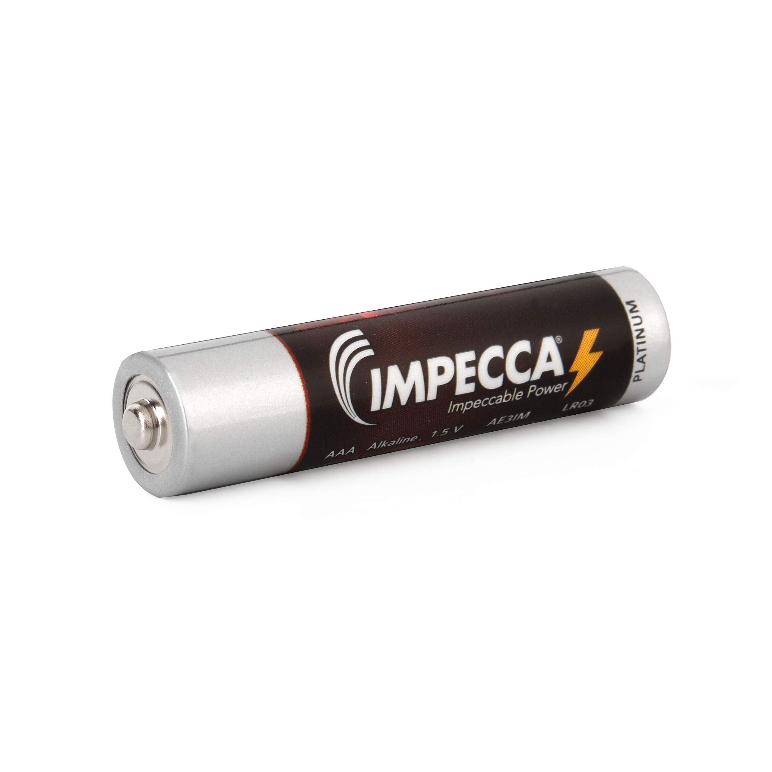 Impecca AAA Batteries High Performance Alkaline Battery Long Lasting, and Leak Resistant, LR3, Platinum Series, 16 Pack