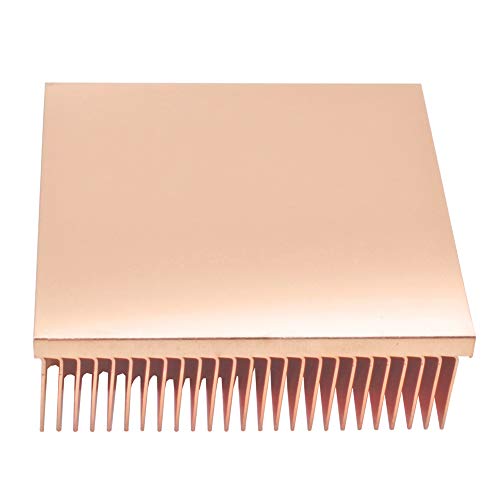 Pure Copper Skiving Fin Heatsink 50mm x 50mm x 15mm/ 1.96 x 1.96 x 0.59 inches for Electronic Chip Led Cooling