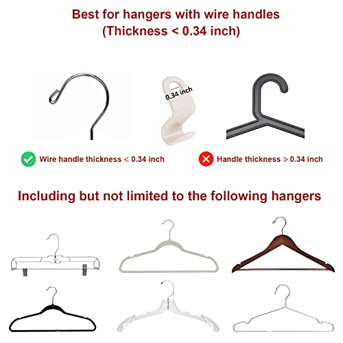 Clothes Hanger Connector Hooks, Hangers Space Saving, Closet Space Savers, Closet Hanger Organizer, 60 pcs, Gift