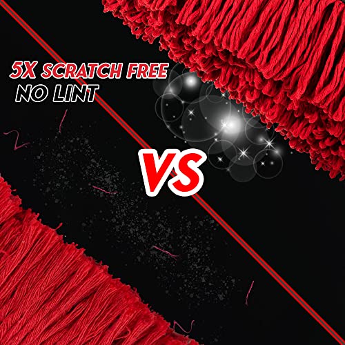 Car Duster Exterior Scratch Free,Soft Car Brush Kit for Car,Truck,SUV,RV and Motorcycle,Wax Cotton Hair,Car Dusters With Extendable Handle,Duster for car Cleaning,Dust Pollen Removing,No Lintā¦