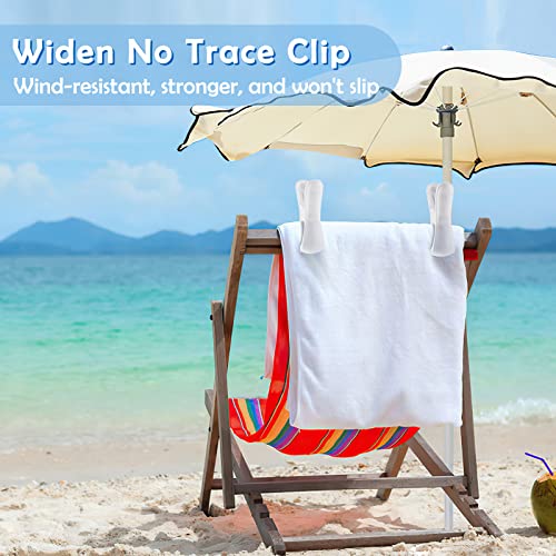 Clothes Pins Plastic Clips Clothespins, Beach Towel Clips Beach Chair Towel Clips,Heavy Duty Outdoor Clothes Pegs,Large Strong Clips Clamps,6 PCS(Blue)