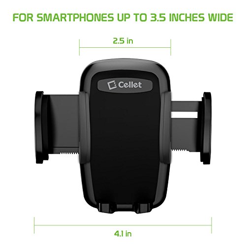 Cellet Car Air Vent Phone Holder Mount – Universal Car Air Vent Phone Mount, Hands Free Cradle Compatible for iPhones Samsung Galaxy Note Google Pixel Moto