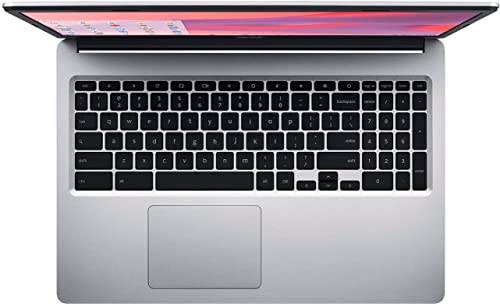 acer Newest Chromebook Laptop. 15.6" Full HD 1080p IPS Touchscreen Display, Intel Celeron N4020 Dual-Core Processor, 4GB DDR4 RAM, 64GB eMMC+ 256GB USB, Webcam, WiFi 5, Chrome OS, Silver, JVQ MP