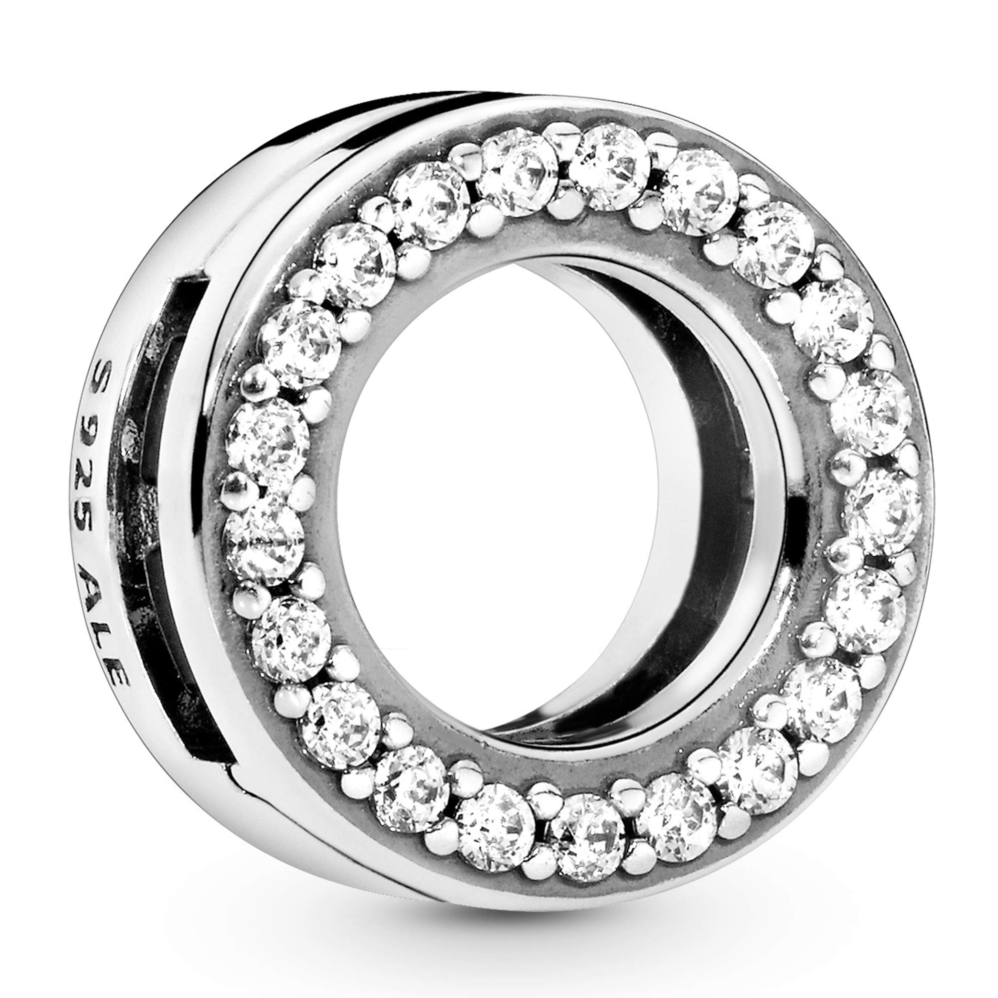 Pandora Jewelry Clip Cubic Zirconia Charm in Sterling Silver