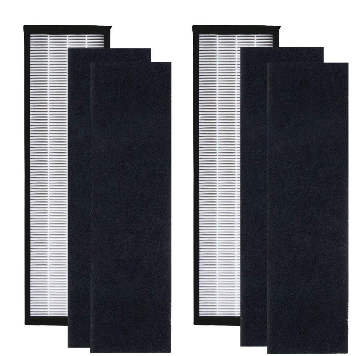 BBT BAMBOOST Filter B Replacement Fit for Germguardian Air Purifier FLT4825 Filter-b Models AC4825 AC4300 AC4800 AC4900,AP2200CA,BXAP148(2pcs HEPA True Filters and 4 Pieces Carbon Filters)