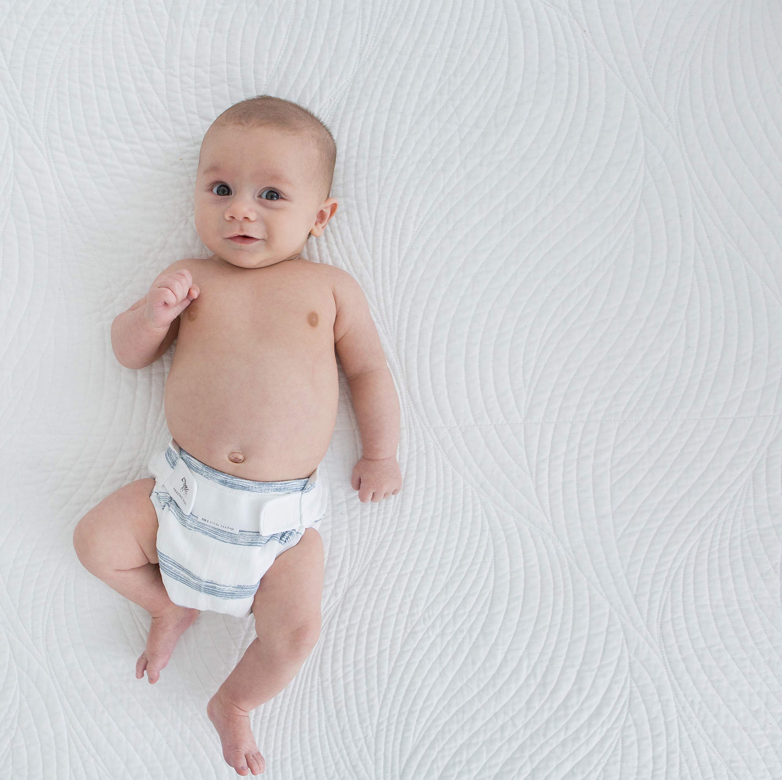 SmartNappy Disposable Inserts for by Amazing Baby Hybrid Diaper Cover, Extra Absorbent, No Plastic Liner, Size 2, 8-15 lbs, 72 Count