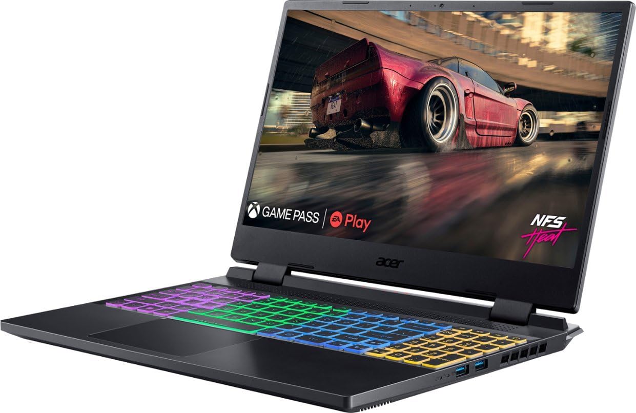 acer Nitro 5 15 Gaming Laptop | 15.6" QHD IPS 165Hz | AMD 8-core Ryzen 7 6800H >i7-11370H | 64GB DDR5 2TB SSD | GeForce RTX3070 Ti 8GB Graphic | RGB Backlit USB-C Win11 Black + HDMI Cable