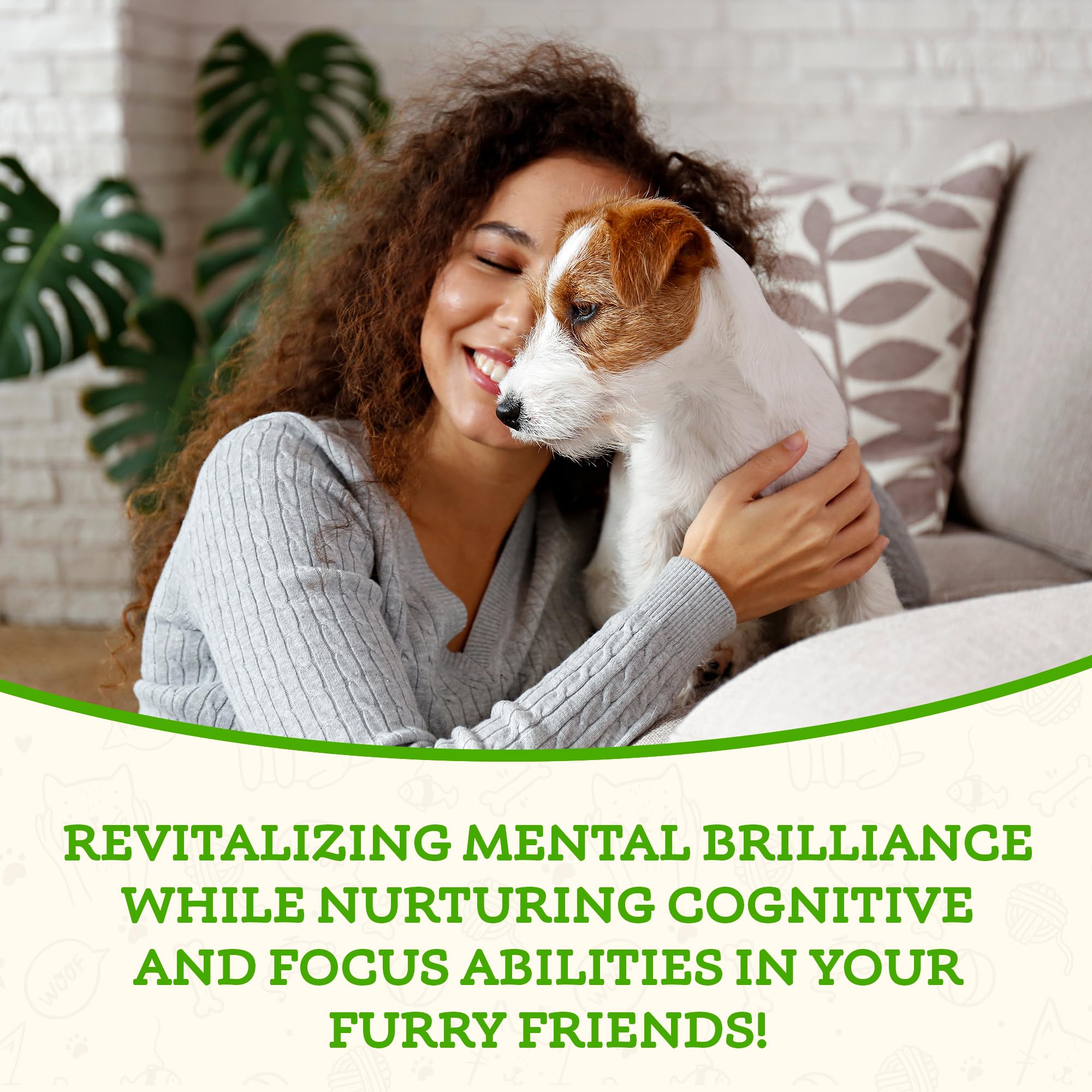 Animal Essentials Brain Awake for Dogs & Cats - Cognitive Support Supplement, Senior Support, Lion's Mane, Brain Health, Herbal Formula - 1 Fl Oz