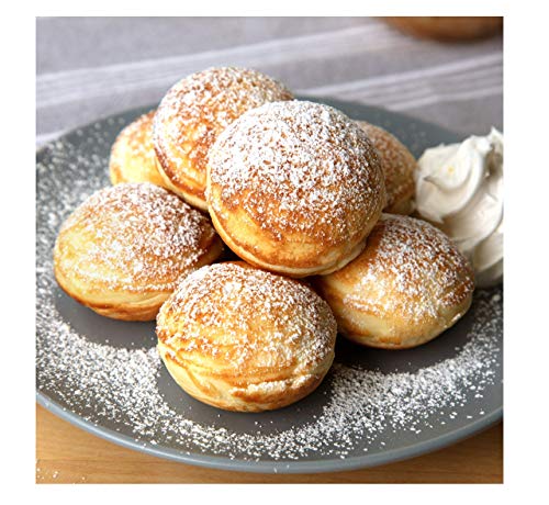 Ebelskiver Maker - Electric Non-stick Baker for Making Takoyaki Ebelskiver plus Octopus Balls, Aebleskivers, Donut Holes and Cake Pops, Unique Danish Pancakes, Unique Holiday Dessert or Gift