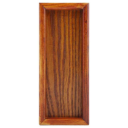 Serving Tray Rectangle Wooden Tea Tray Serving Table Plate Snacks Food Storage Dish for Hotel Home(7.9x3.2in)