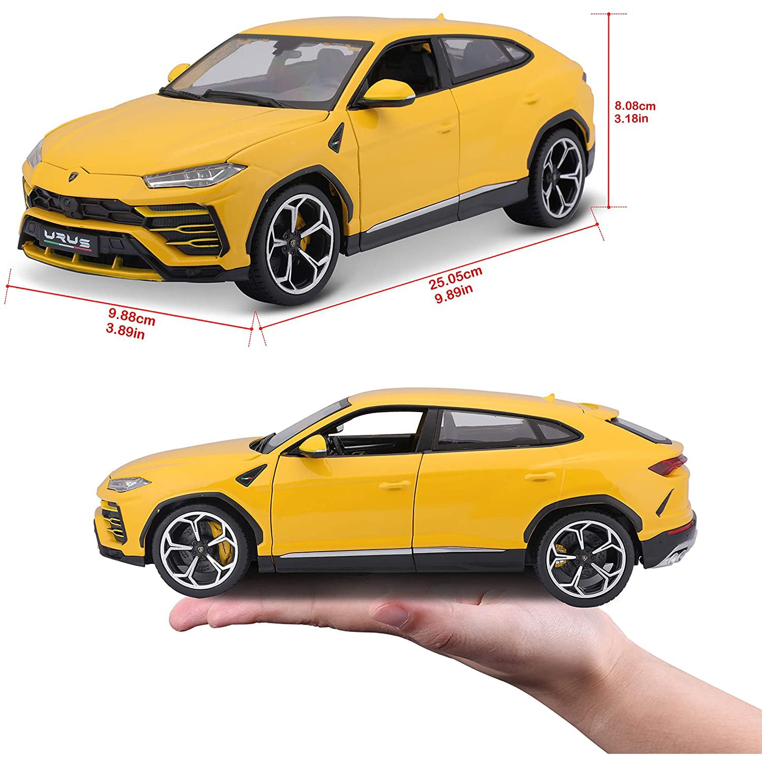 Bburago B18-11042Y 1:18 Lamborghini Urus, Grey