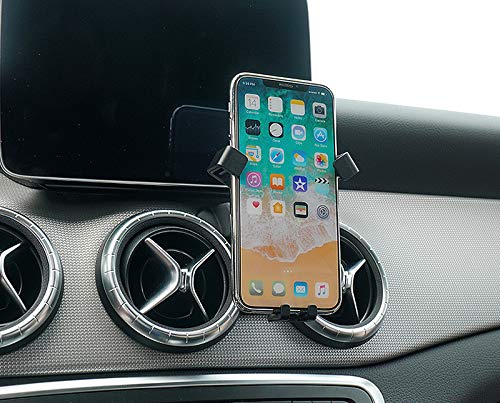 ITrims Car Accessories Dashboard Mount Mount Cell Phone Holder Adjustable Car Phone Holder for Mercedes-Benz GLA-Class X156 2015-2019 / CLA-Class C117/ A-Class W176 2013-2018 (Black)