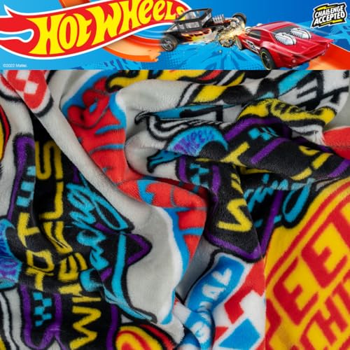 Franco Hot Wheels Kids Bedding Super Soft Plush Throw Blanket, 46 in x 60 in, (Officially Licensed Product)