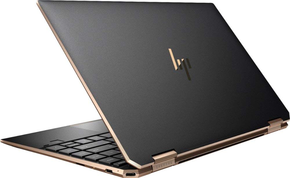 HP Spectre x360 13t (10th Gen Intel i7-1065G7, 4K AMOLED, 16GB, Precision, WiFi 6 AX, with Stylus Pen, 2-in-1, B&O, 3 Years McAfee Security, Windows 10 PRO, Warranty) Nightfall Black