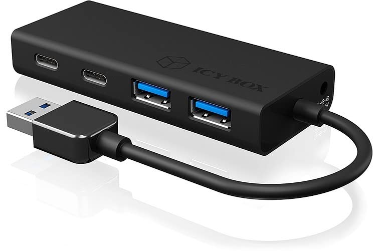 ICY BOX USB 3.0 Hub Type-A to 2X Type-A USB Ports, IB-HUB1426-U3
