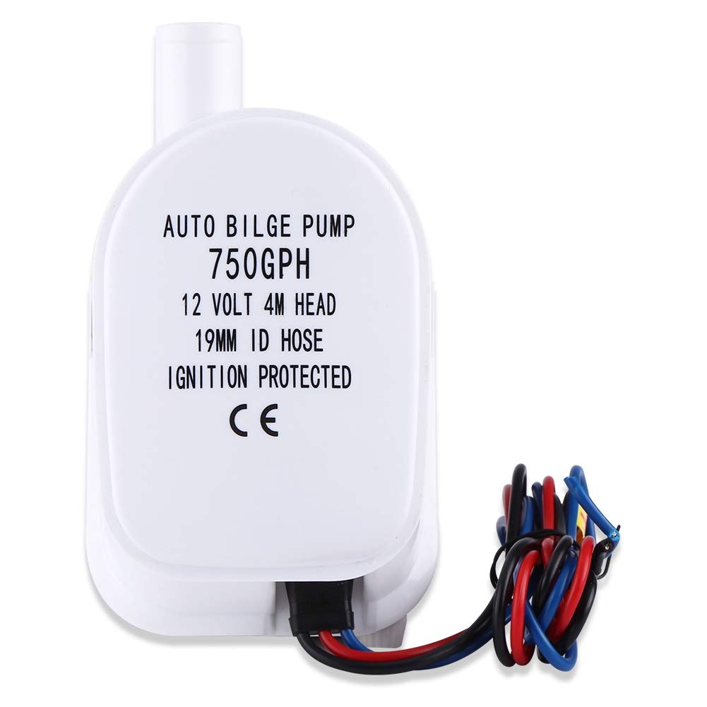 750gph + Automatic Submersible Bilge Pump Aukson 12V 750GPH Water with Float Switch for Boat