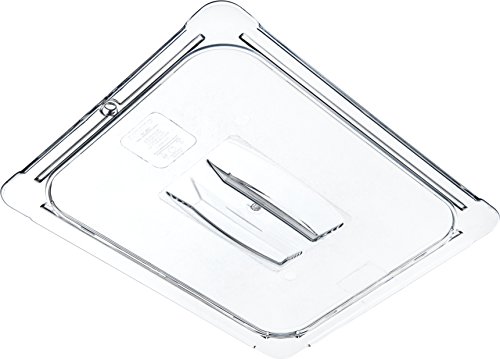 Carlisle FoodService Products 10230U07 StorPlus Half Size Polycarbonate Universal Handled Food Pan Lid, Clear